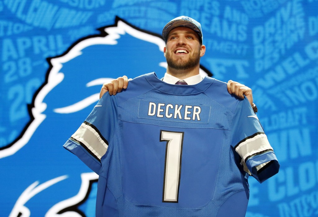 Lions Sign Taylor Decker, Eight Draftees, 12 UDFAs