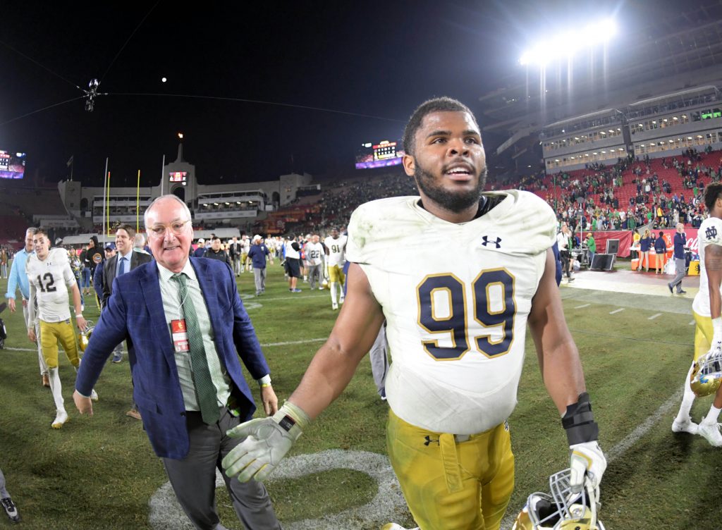 Notre Dame's Jerry Tillery Ahead Of Schedule