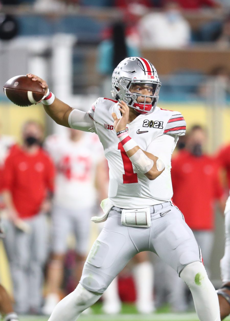 Patriots Looking To Trade Up For QB Justin Fields?