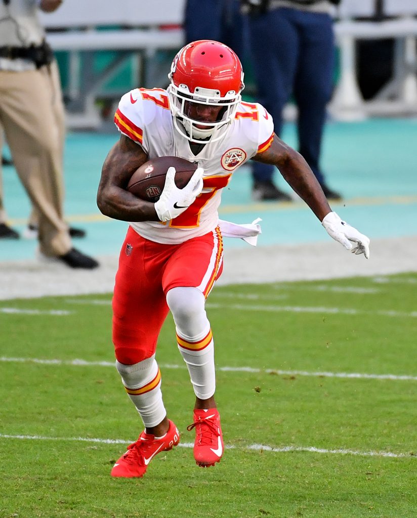 Chiefs Activate WR Mecole Hardman