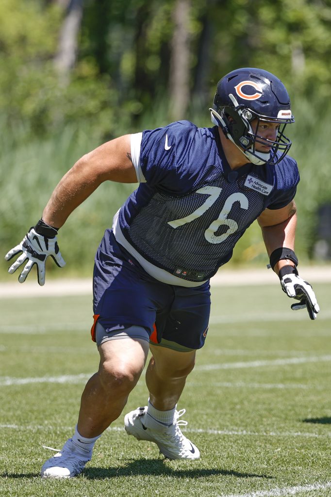 Bears OL Teven Jenkins Finishes Minicamp With Second-String Offense