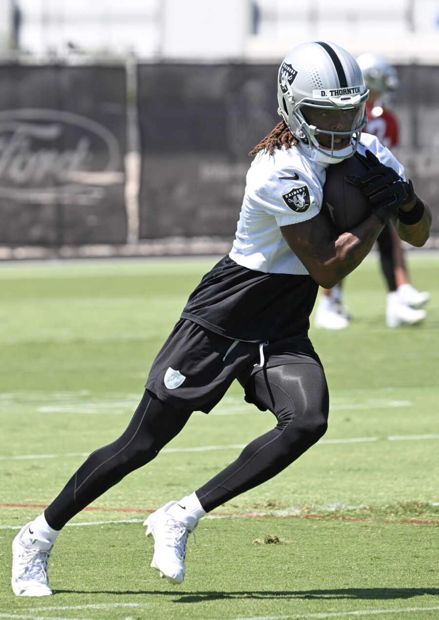 Raiders' WR Dont'e Thornton Jr., OL Thayer Munford Pushing For Starting ...