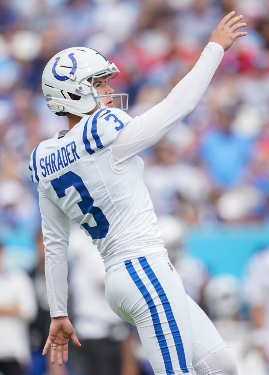 Colts K Spencer Shrader Out For Season